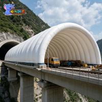 China Giant Inflatable Railway Construction Shelter Sealed Air Rib Tent for Bridge Deck Tunnel Track Installation and Engineering Worksites for sale