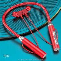 China Wireless Bluetooth Running Headphones Wterproof Long Battery Earphones For Gym for sale