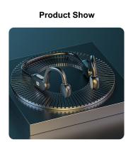 China Waterproof Bone Conduction Wireless Bluetooth Headphones Not In Ear for sale