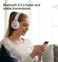 China Waterproof Wireless Earbuds Bluetooth 5.3 Cute LED Bluetooth Headphones for sale