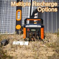 China 330W Portable Power Station Solar Lithium Battery Bank For Portable Power Pack for sale