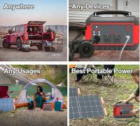 China Portable Lithium Battery Power Station 600W 162Ah AC DC USB Quick Charge Solar Generator for sale