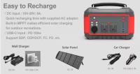 China Portable Lithium Battery Power Station 600W 162Ah AC DC USB Quick Charge Solar Generator for sale