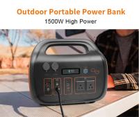 China 1500W Lithium Portable Power Station Pure Sine Wave For Camping Outdoor for sale
