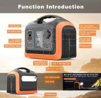 China Camping Portable Generator Power Station 600W Lifepo4 Battery Solar Generator for sale