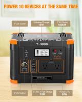 China 1000w Camping Portable Power Station LiFePO4 Battery Super Quick Charging for sale
