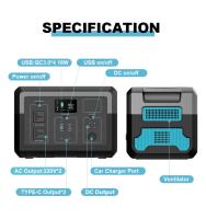 China 1500W Solar Generator , Portable Outdoor Solar Power Station 110v 220v for sale