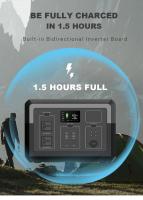 China 1500W Solar Generator , Portable Outdoor Solar Power Station 110v 220v for sale