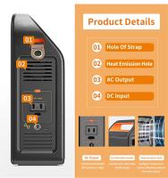 China Emergency Home 300W Portable Power Station Pure Sine Wave With LifePO4 Battery for sale