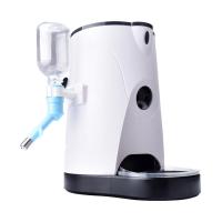 China White Plastic 4L Automatic Pet Food Dispenser With Camera Medium Size IPX4 Waterproof for sale