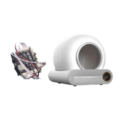 China Ceramic Automatic Pet Litter Box With APP Support Customized Production for sale