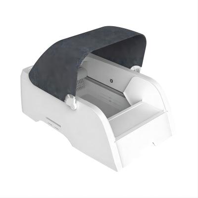 China Smart Automatic Cat Litter Box Built In Odor Eliminator Works With Clumping Cat Litter for sale