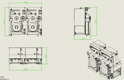 China 200mm / 250mm Automatic Tape Winding Machine double station for sale