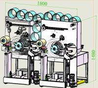 China Automatic Tape Winding Machine 220V Automatic Winding System double station for sale