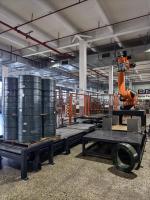 China 180kg Load Automatic Palletizing System High Capacity 480V Robotic Palletizing Solutions for sale