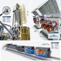 China Recycled  Pet Strap Line Bottle Flake 180kg/H Strapping Roll Manufacturing Machine for sale