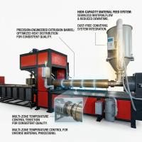 China Energy Saving PP Strap Extrusion Line 250kg/h Water Cooling  Single Screw Extrusion Line for sale