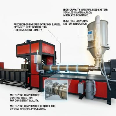 China Energy Saving PP Strap Extrusion Line 250kg/h Water Cooling  Single Screw Extrusion Line for sale