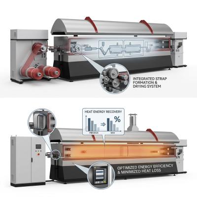 China 300kg/H Strap Extrusion Line 90mm High Accuracy PET Strap Manufacturing Machine for sale