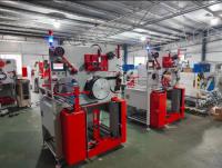 China 550mm high Speed Fully Automatic PP Strap Winder with Film Wrapping for sale