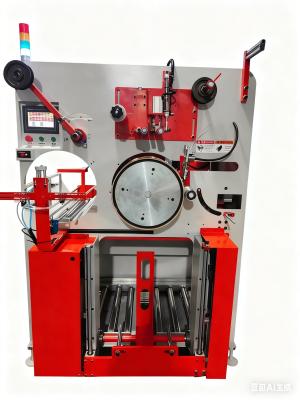 China Fully Automatic High Speed Strapping Band Winder for 8–18mm Width Strapping Band with Film Wrapping Function for sale