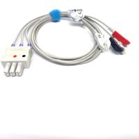 China Mindray Datascope Simens ECG Cables And Leadwires 3 Leads Clip End for sale