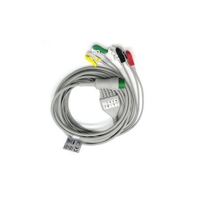 China Medical Equipments ECG Cable 12 pin Connector for Clamp Electrode Monitor for sale