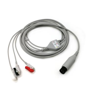 China AAMI Mindray Edan ECG Patient Cable Goldway / Creative / Biolight / BCI 6pin for sale