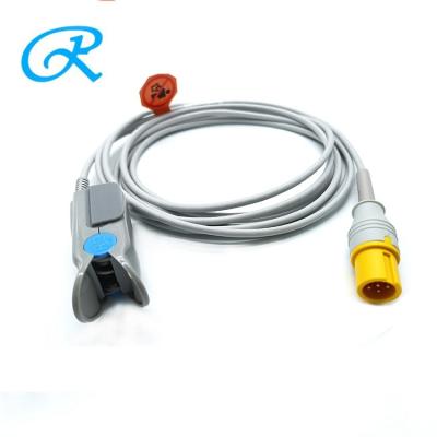China Contec 5 Pin Adult Finger Clip Spo2 Sensor TPU Material Medical Accessories for sale