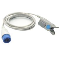 China Adult Patient Grey Medical SpO2 Sensor 3m Lengh compatibile For Comen for sale