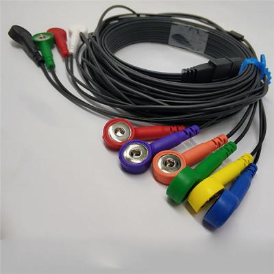 China Patient Monitor EKG Cables Snap One Piece 2mm Dia Lead OEM / ODM Service for sale