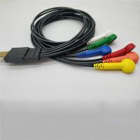 China Hospital Use Schiller Holter ECG Cable 6 Lead Multi Color 90cm Length MT - 101 for sale