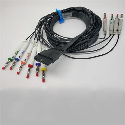 China 4mm Minigrabber Test Clip To Banana Plug , Medical EKG Leads For Schiller for sale