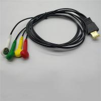 China Schiller Medical Electrode Snap Connector , Portable IEC Holter Leads for sale
