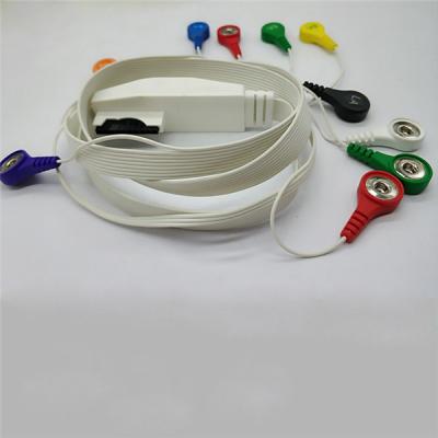 China Mortara 10 Lead ECG Cable , AHA Certificated With Snap One Piece ECG Cable for sale