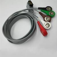 China Hp Digitrak XTHolter ECG Cable 5 Leads Snap Type With Leadwires 91cm Length for sale