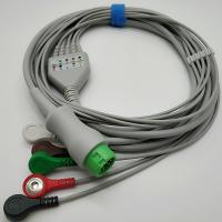 China Mindray T5 12 Pin 5 Leads ECG Cables And Leadwires Snap Connector For Hospital for sale