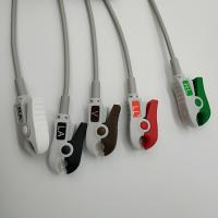 China Mindray Reusable 3.5M ECG Cables And Leadwires 5T One Piece With Pinch for sale