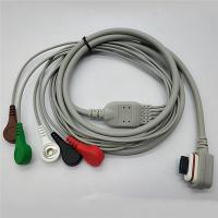 China GE Marquette Holter ECG Cable And Lead Wires Reusable IEC Cable Color Coding for sale