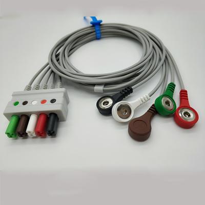 China 90cm Length ECG Cables And Leadwires Compatible Siemens AHA Standard Accessories for sale