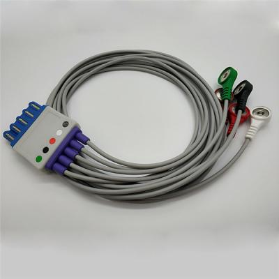China Compatible HP / PH Ecg Leads Medical AHA Standard 6 Months Warranty for sale