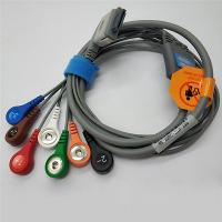 China Compatible Biomedical BI9800/BI9000 Holter 7 Leads ECG Cable with Snap/Clip IEC/AHA Type for Patient Monitor for sale