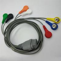 China Compatible 7 Lead Snap Holter ECG Cable For Medical Set Edan SE-2003 / SE-2012 for Patient Monitor for sale