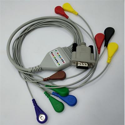 China Stable Performance Ecg Cables And Leadwires For Hospital Ecg Heart Monitor for sale