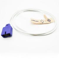China White Nellco  Spo2 Sensor , DB 9 Pin Pediatric Disposable Oxygen Sensor for sale