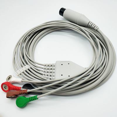 China GE 5 leads Snap Connector Proximal ECG Lead Wires , Durable 6 Pin ECG Accessories for sale