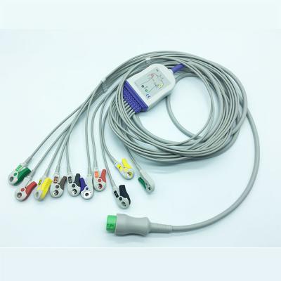 China Reusable EKG Alligator Clips , Compatible Mindray 3.6M 10 Lead ECG Cable for sale