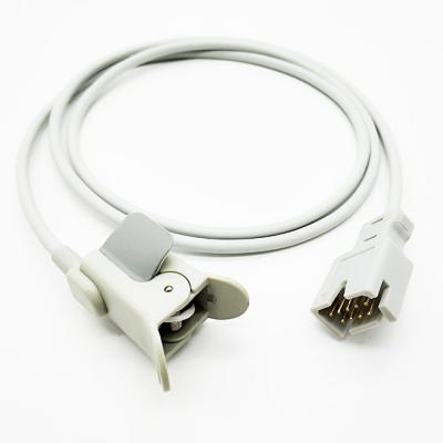 China Medical Spo2 Sensor , Pediatric Clip Pulse Oximeter Oxygen Probe 1.1M Long for sale