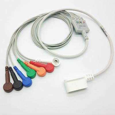 China GE Marqutte Rozinn Holter ECG Cable For GE SEER MC Holter Recorder 7 Lead Trunk Cable for sale
