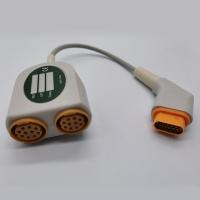 China 30cm Draeger Compatible IBP Cable 10 Pin Connector Pressure Transducer for sale